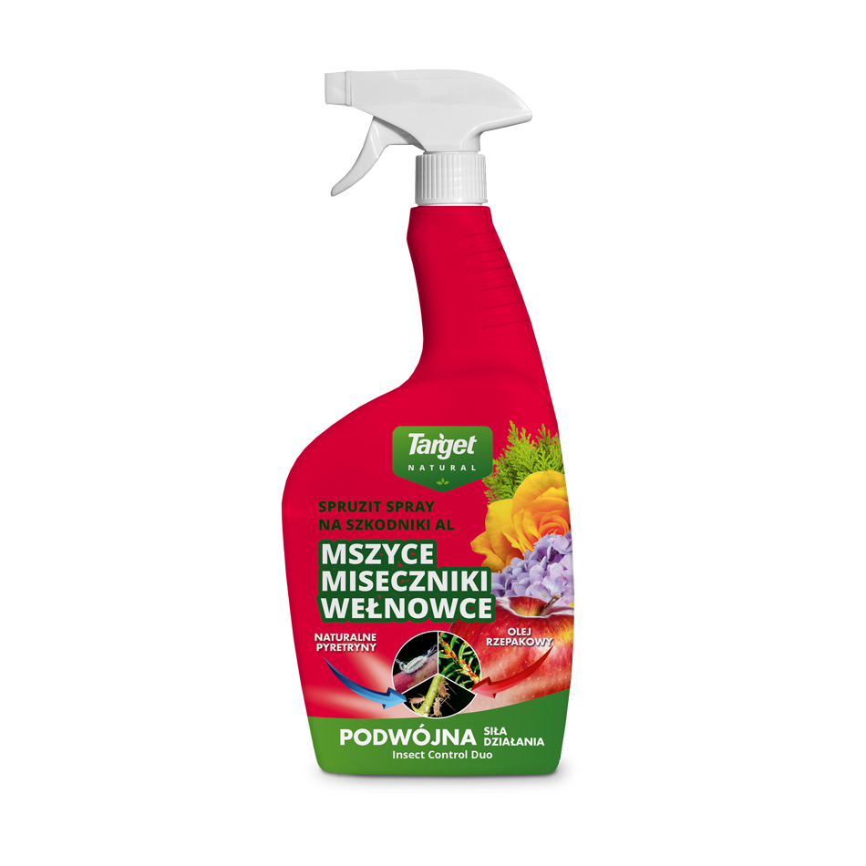Spruzit Insect Control Duo zwalcza mszyce, miseczniki i wełnowce. - Target